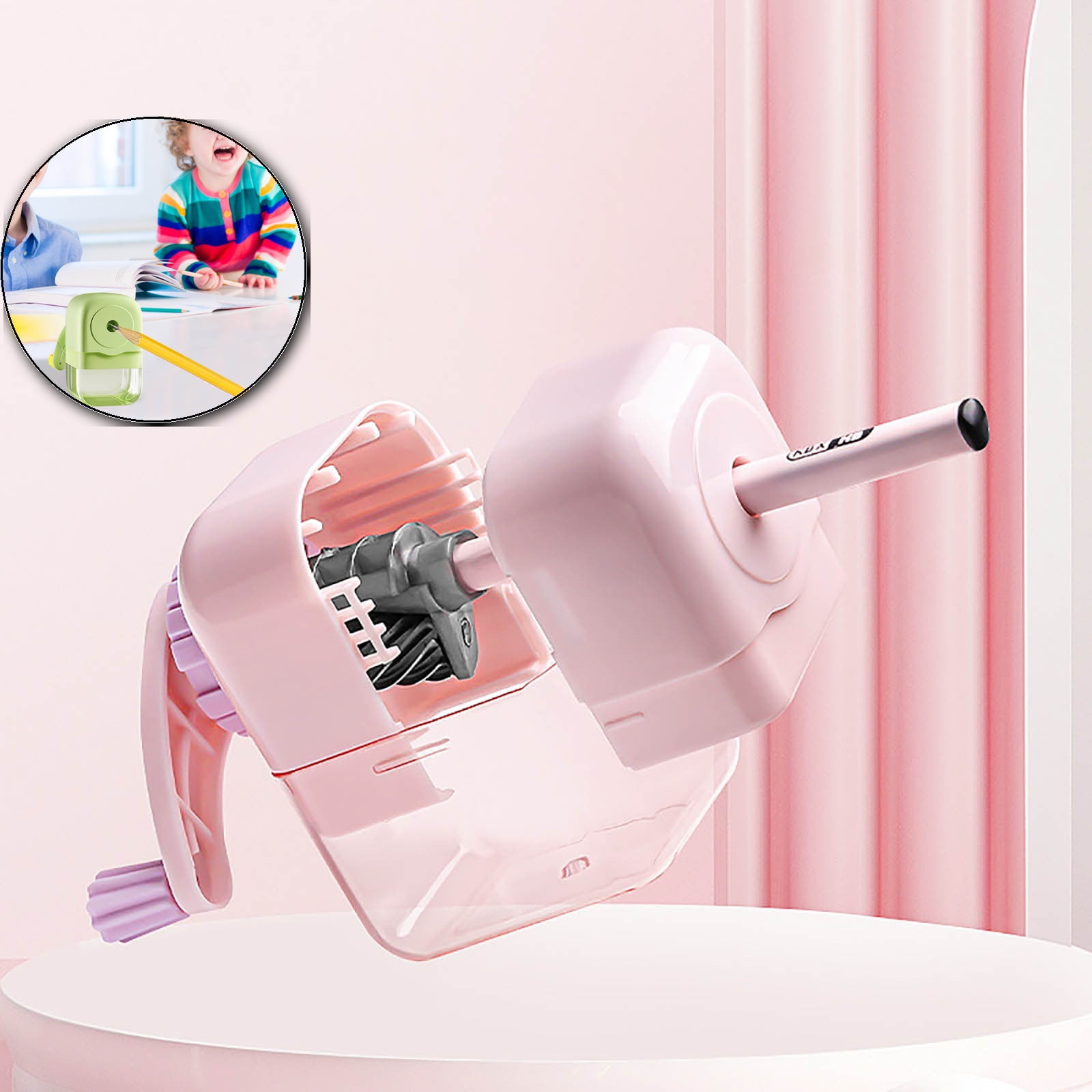 Dvruxg Manual Sharpener, Hand Crank, for 6.9-8 mm Colored Pencils, for ...