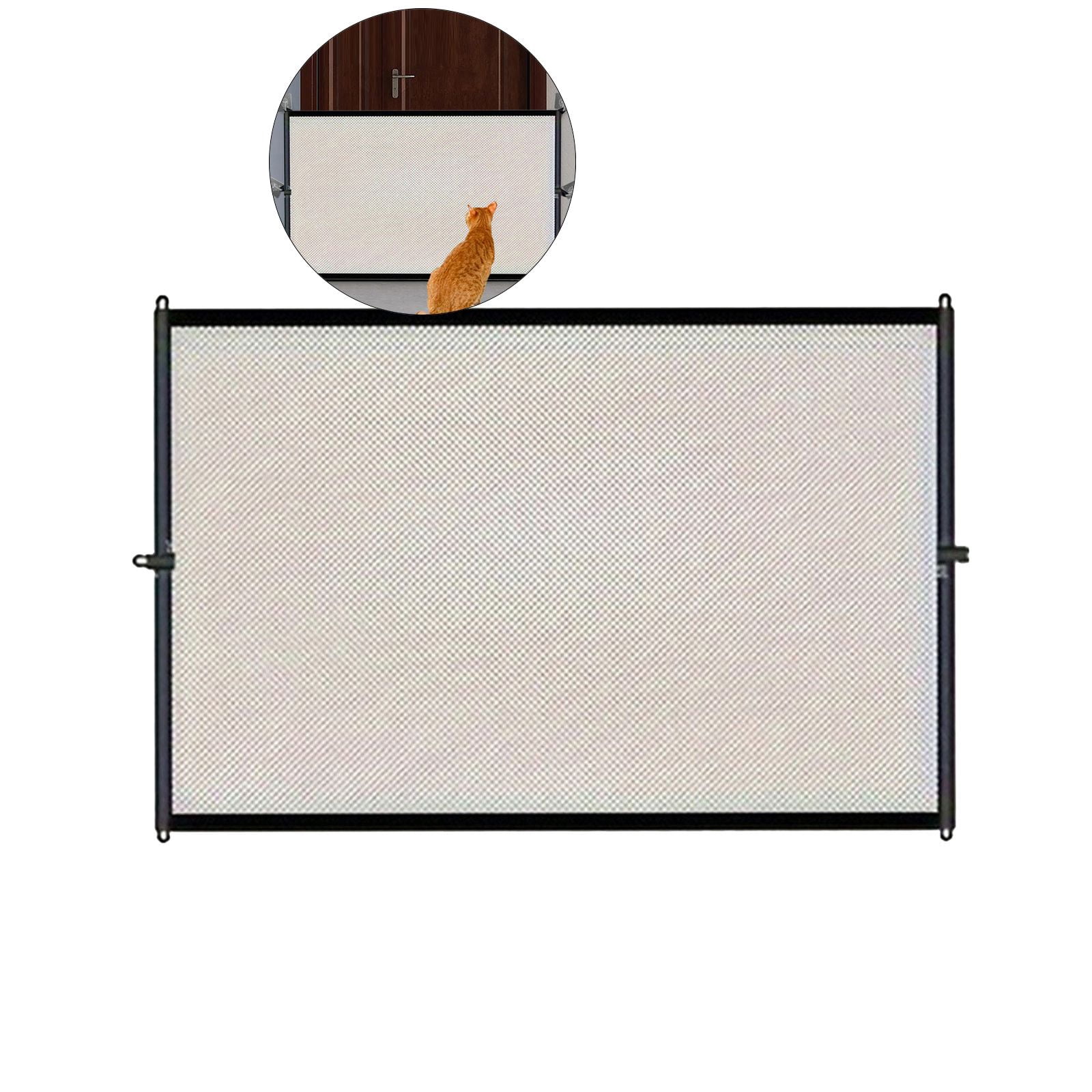 Dvruxg Mesh Gates, Pet Gate for The House, Portable Puppy Safety Fence ...