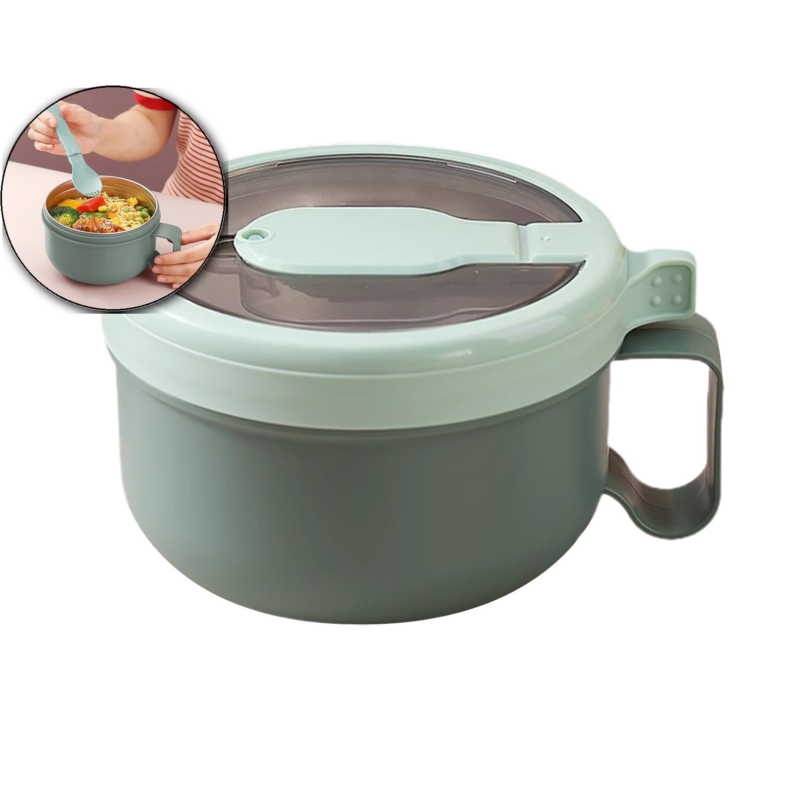 Dvruxg Microwave Ramen Bowl with Lid, Microwave Safe Ramen Cooker ...