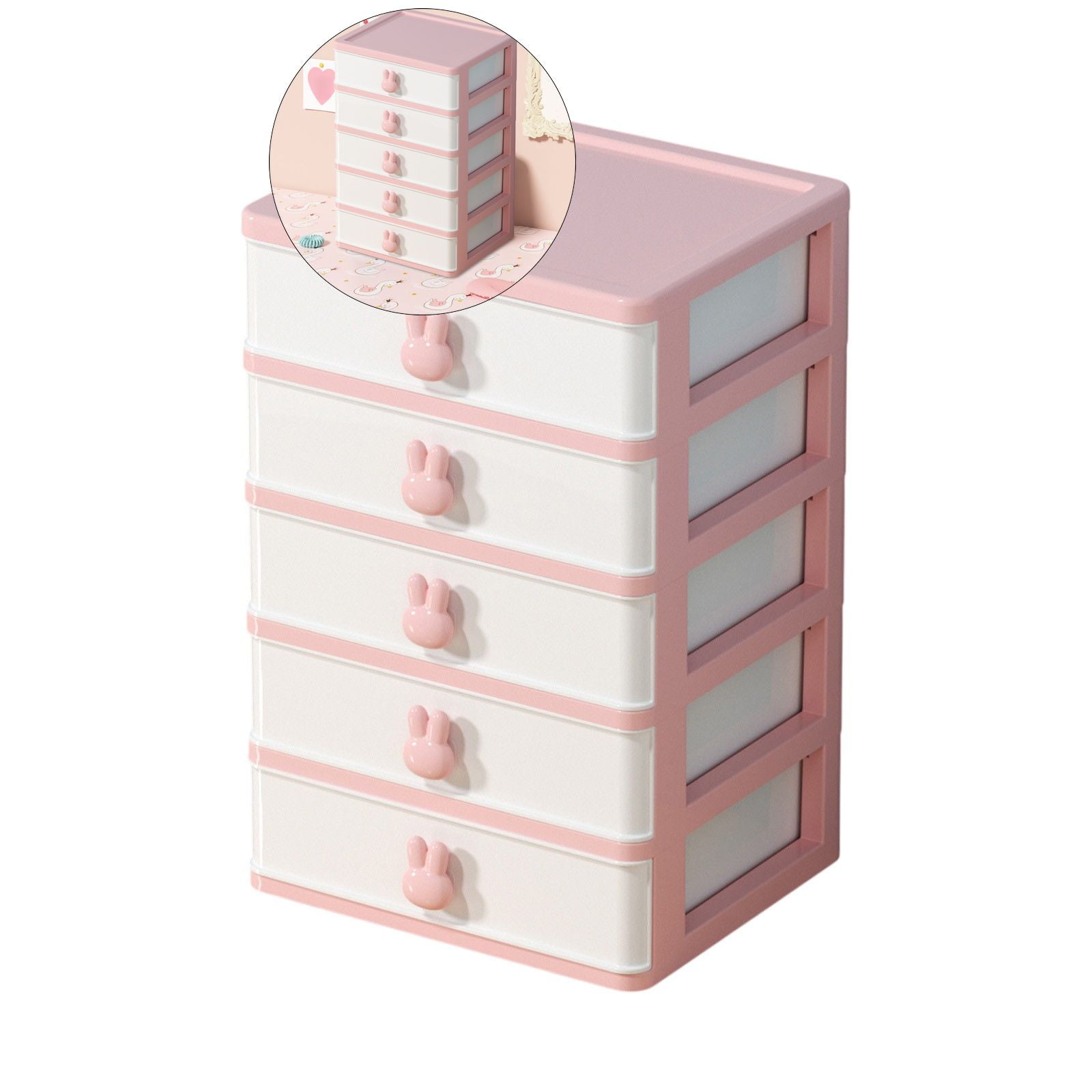 Dvruxg Mini Plastic Drawer Organizer Plastic Storage Drawers Storage ...