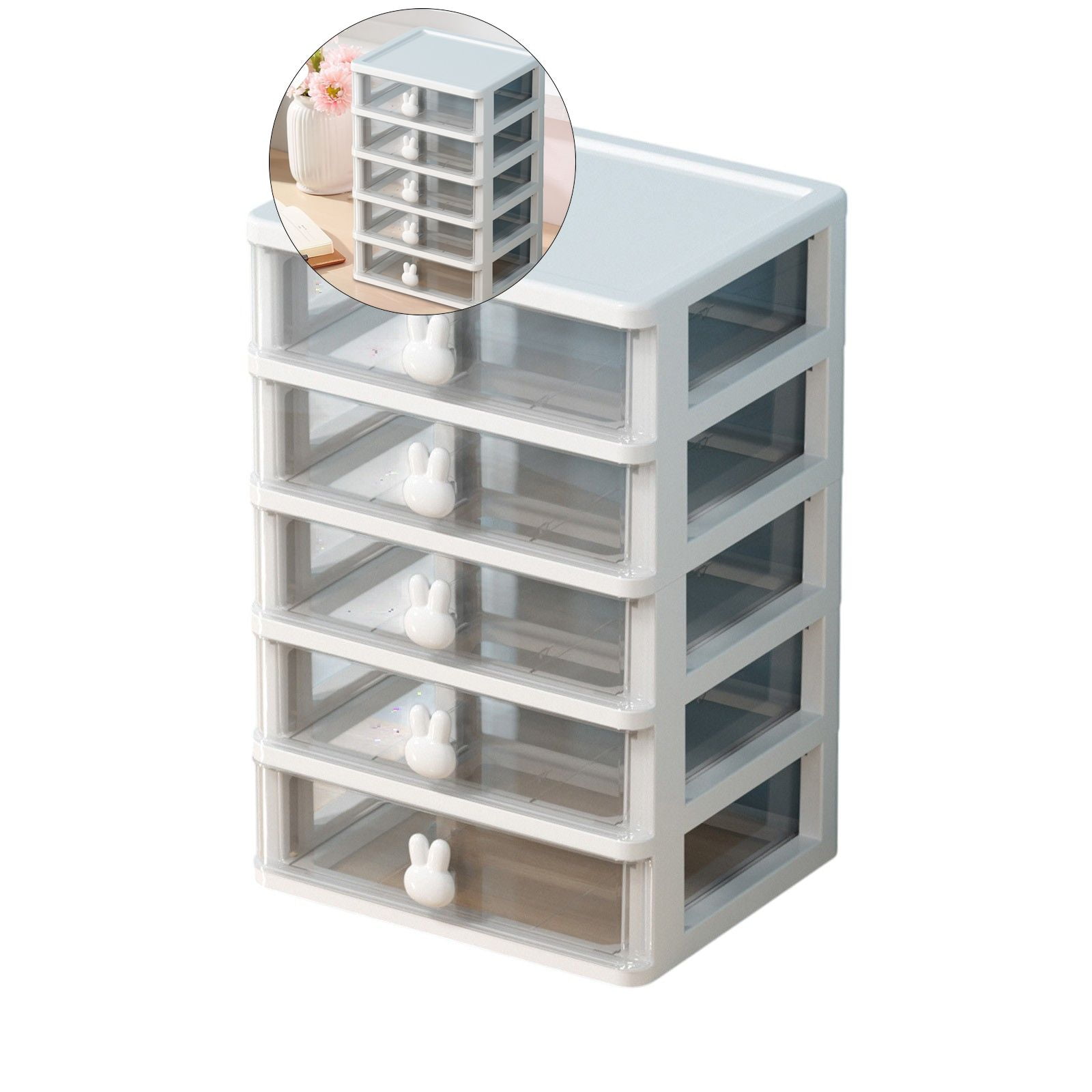 Dvruxg Mini Plastic Drawer Organizer Plastic Storage Drawers Storage ...