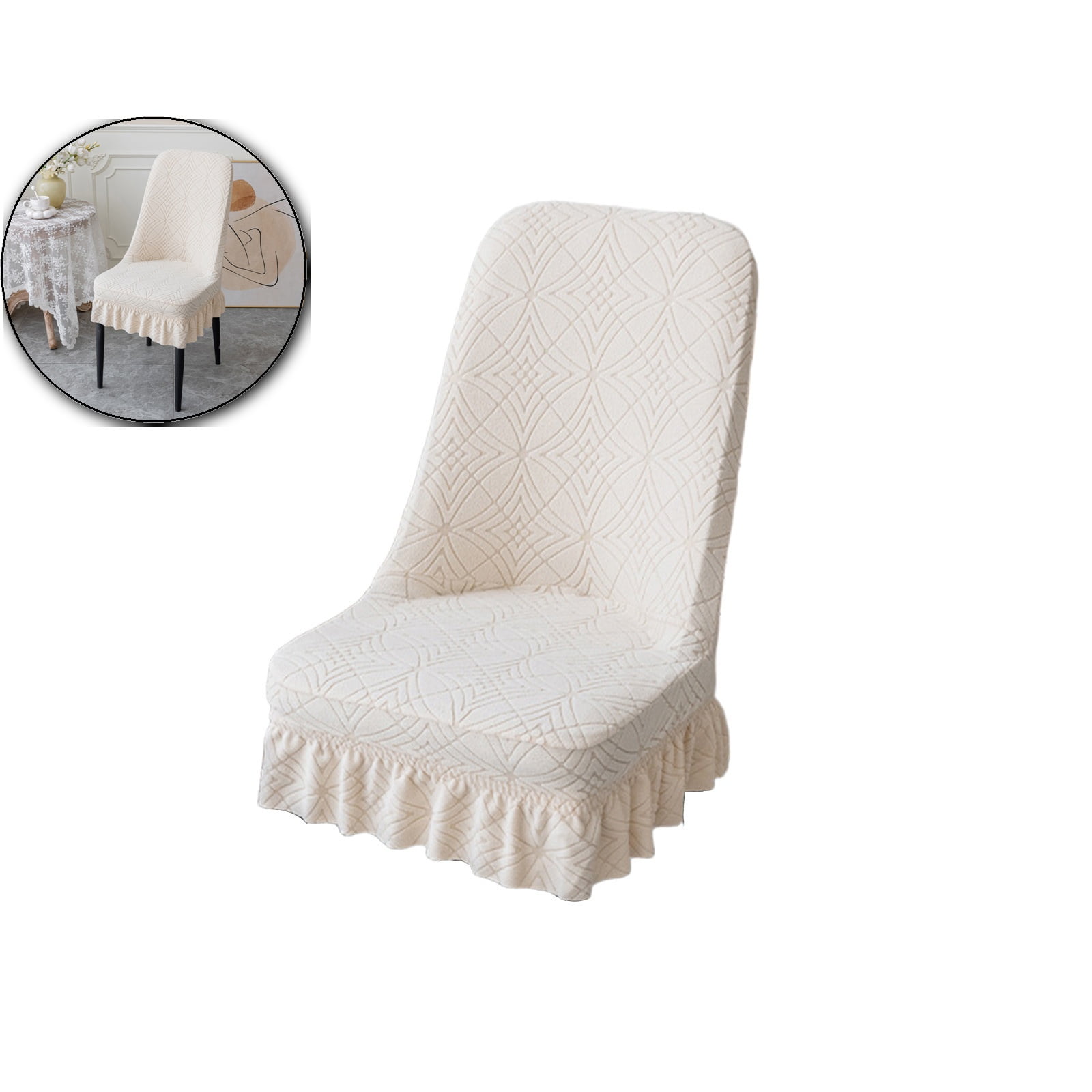 Dvruxg Non-Slip Round Bar Stool Covers (1 Pack) – Stretchy Elastic Seat ...