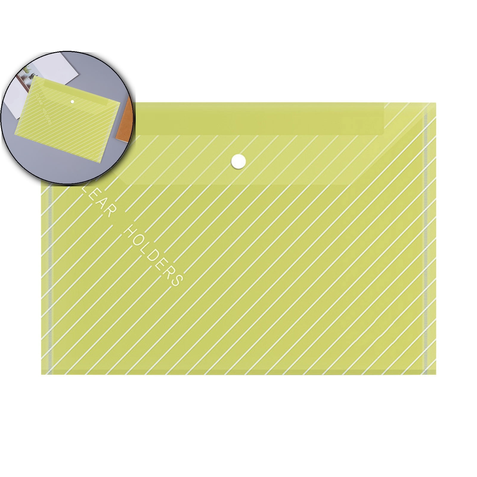 Dvruxg Plastic Envelopes File Folders Document Organizer Transparent ...