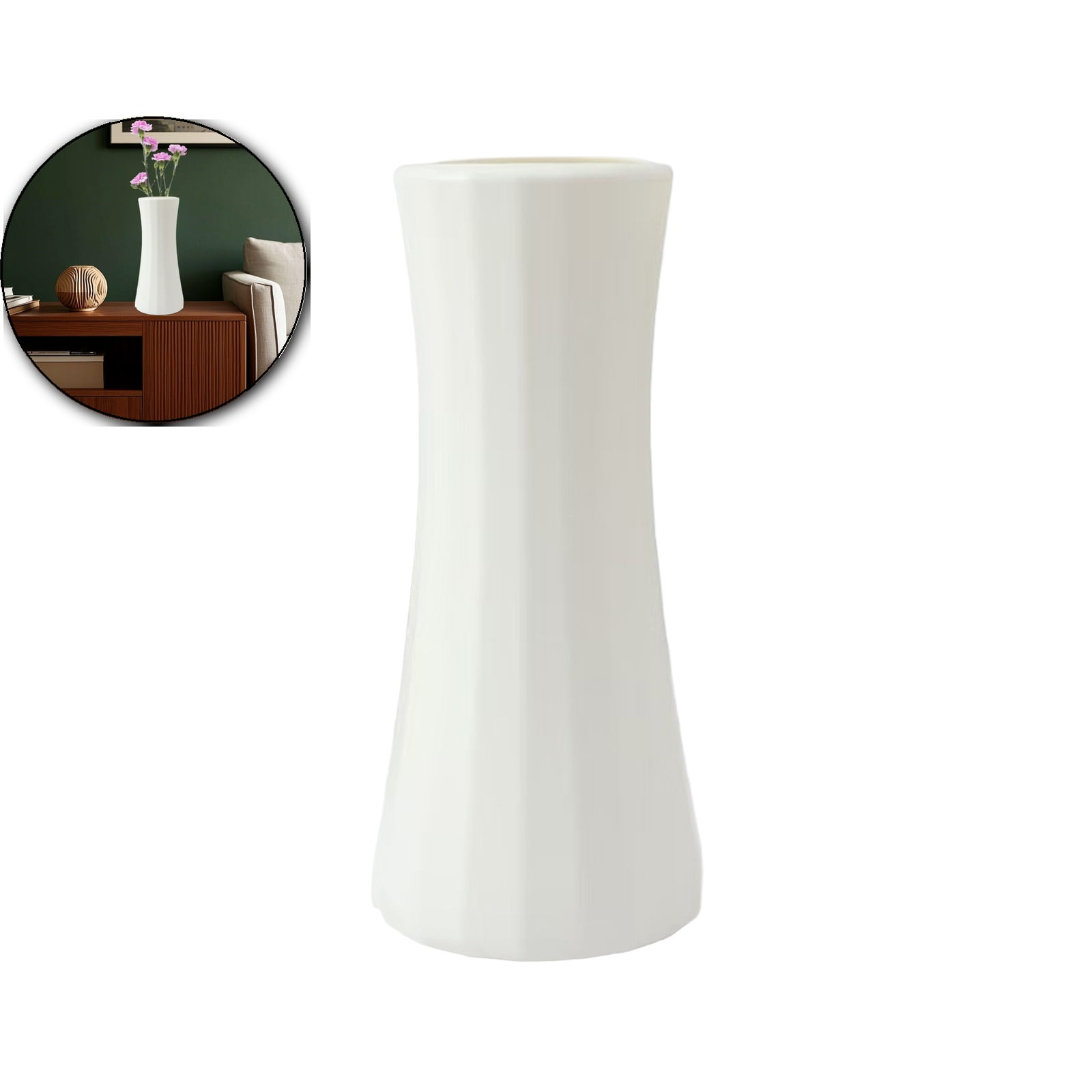 Dvruxg Plastic Flower Vase – Decorative Home & Office Vase for Wedding ...