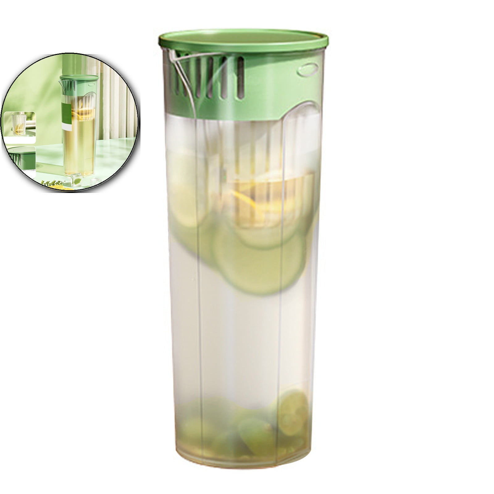 Dvruxg Plastic Pitcher Large Capacity Water Jug with Filter Mesh, Tea ...