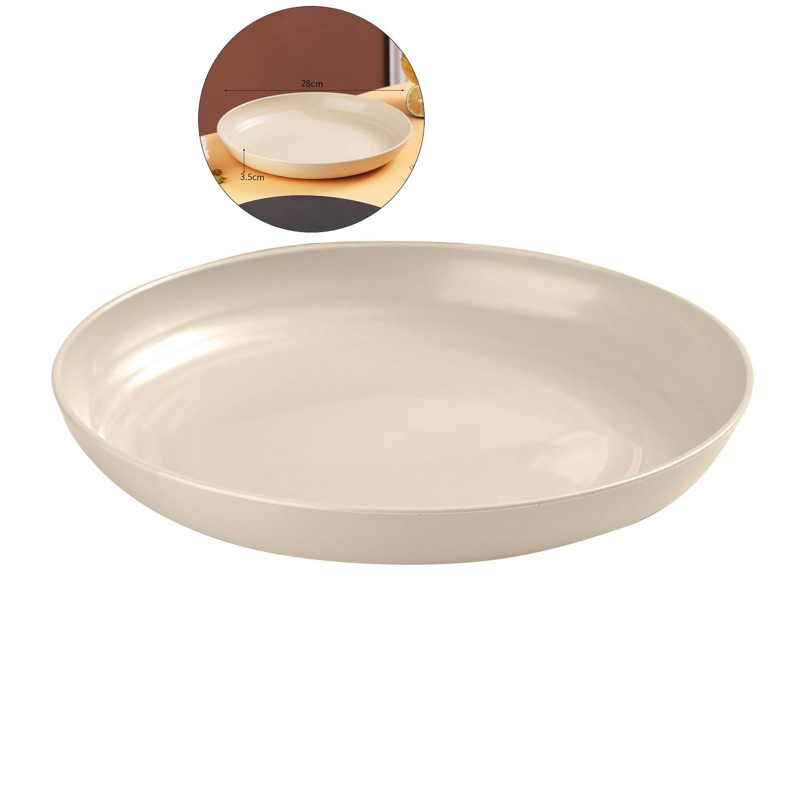 Dvruxg Plastic Plate, Dinner Plate Plastic Plates Reusable Dishwasher ...