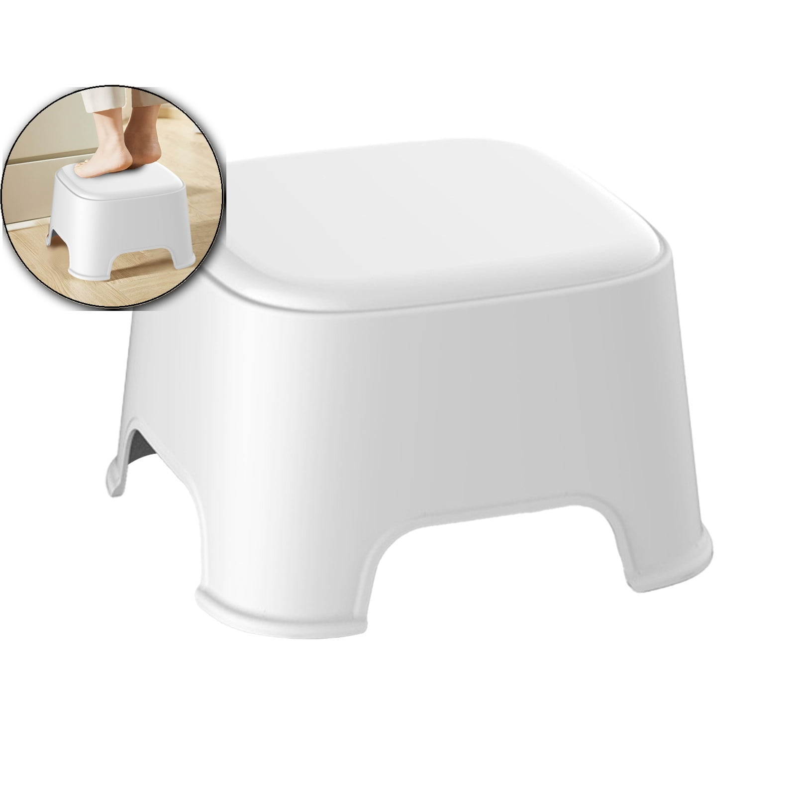 Dvruxg Plastic Step Stool, Small Portable Step Stool, Thickened Foot ...