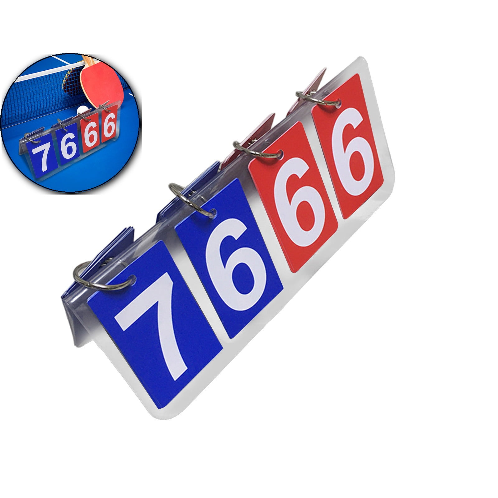 Dvruxg Portable Table Top Flip Scoreboard Score Keeper Score Flipper ...