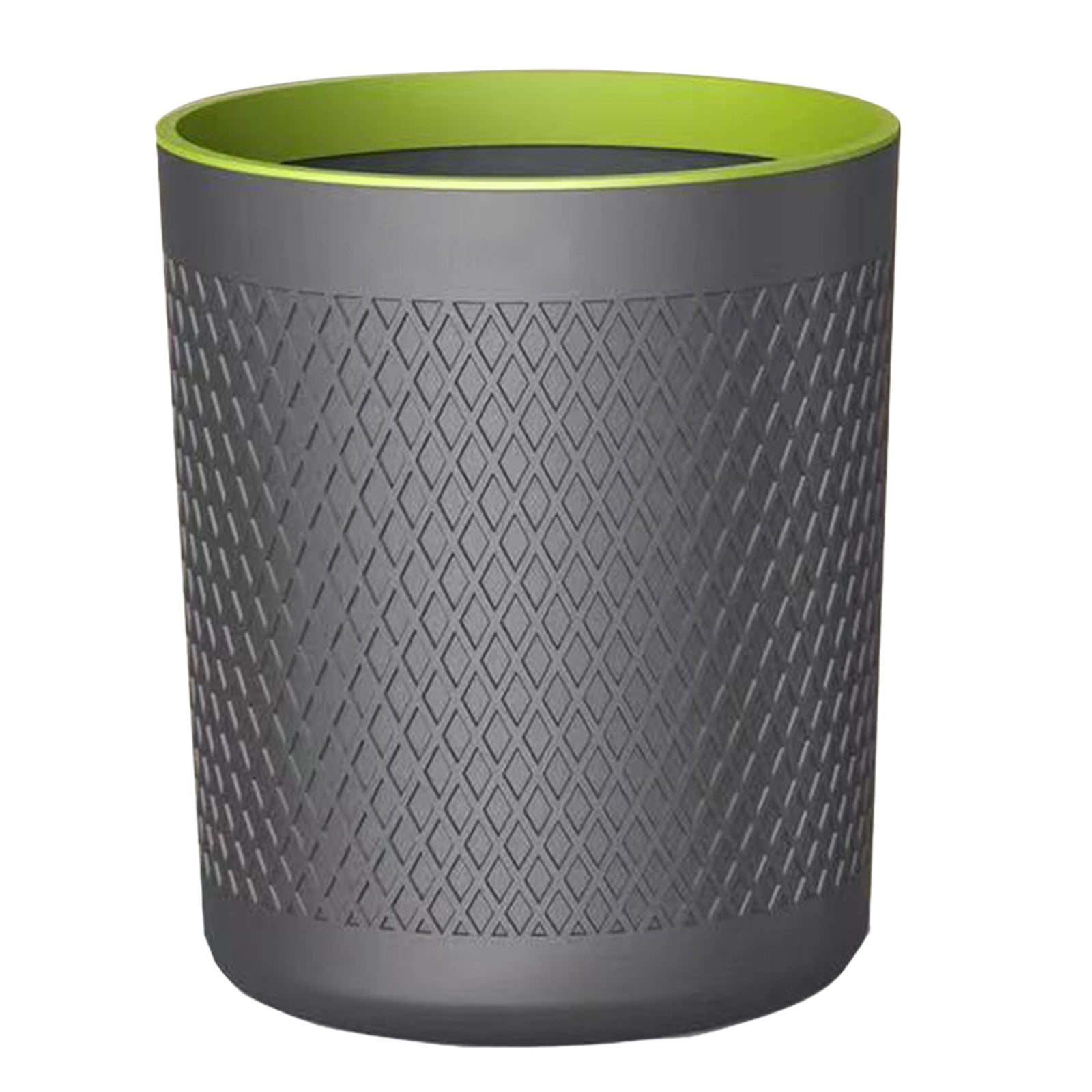 Dvruxg Round Leather Wastebasket Wastebasket Small Wastebasket Waste ...