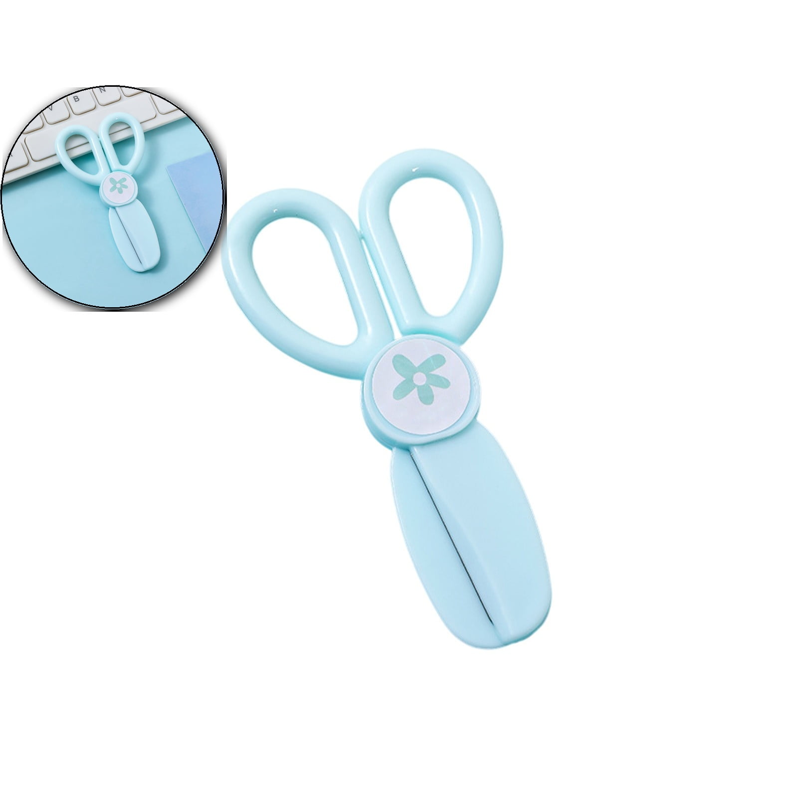 Dvruxg Safe Scissors – Plastic Round Tip Non-Injury Cutting Scissors ...