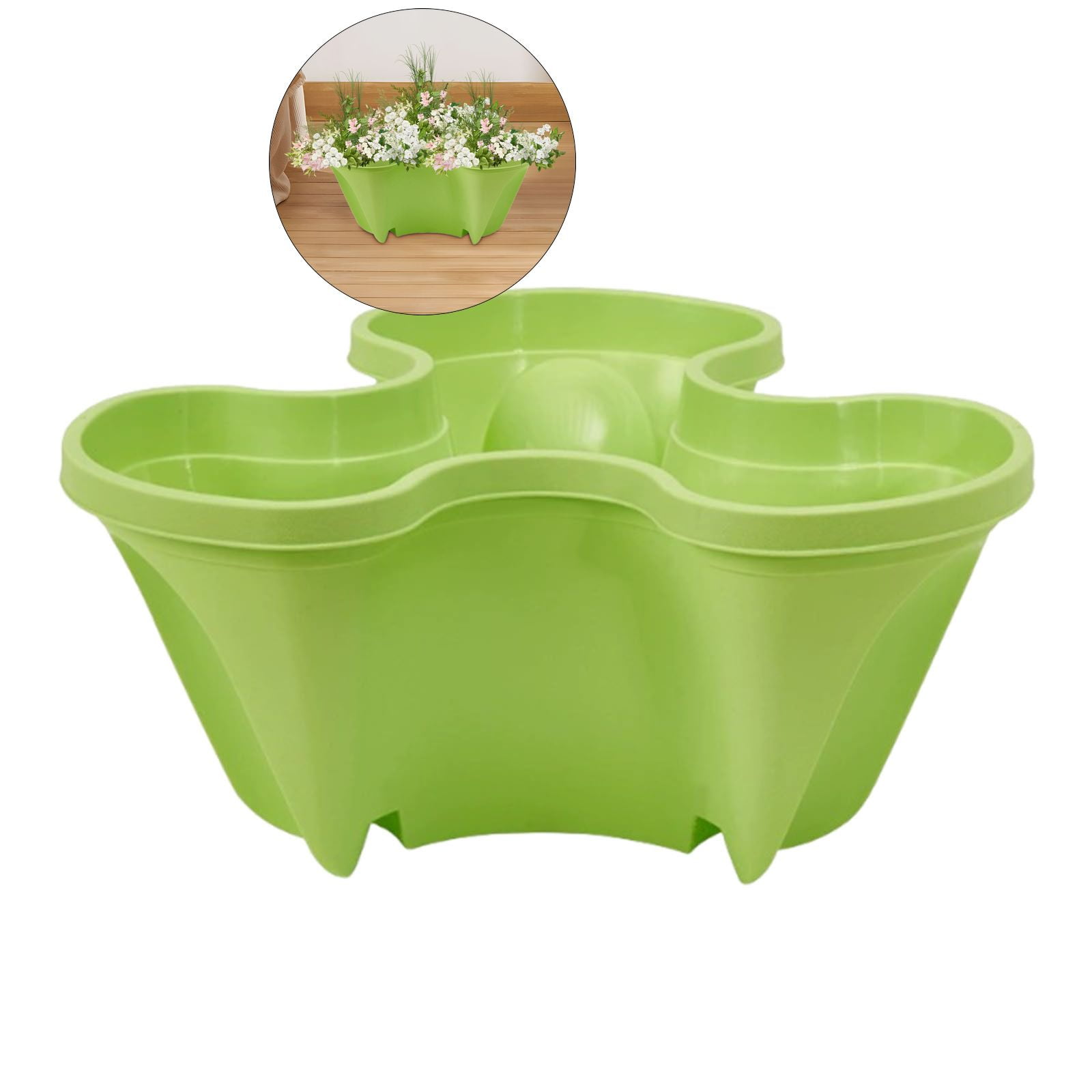 Dvruxg Stacking Planter Tower - Space Saving Flower Pots - Indoor ...