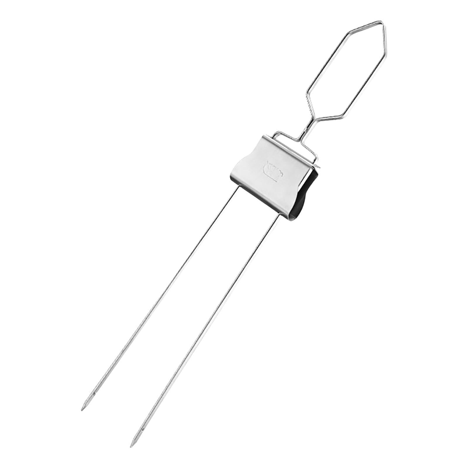 Dvruxg Stainless Steel BBQ Skewers Easy Sliding Pusher Grilling Tool ...