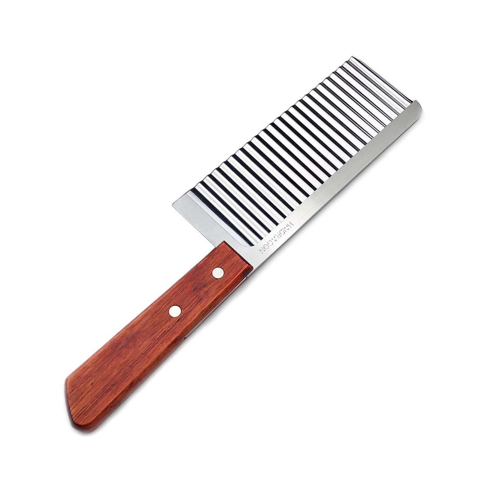 Dvruxg Stainless Steel Wooden Handle French Fry Knife Modern Kitchen ...
