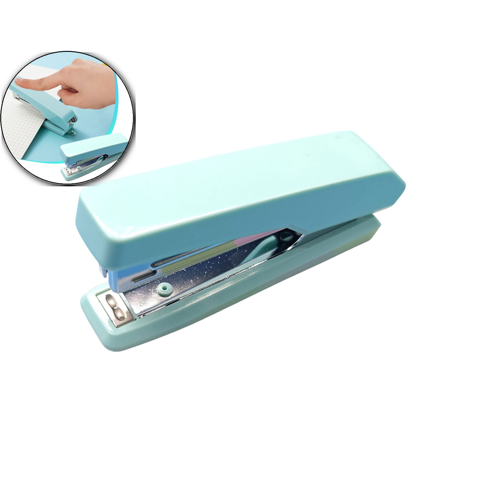 Dvruxg Stapler for Office – Compact Mini Stapler – Holds 15 Sheets ...