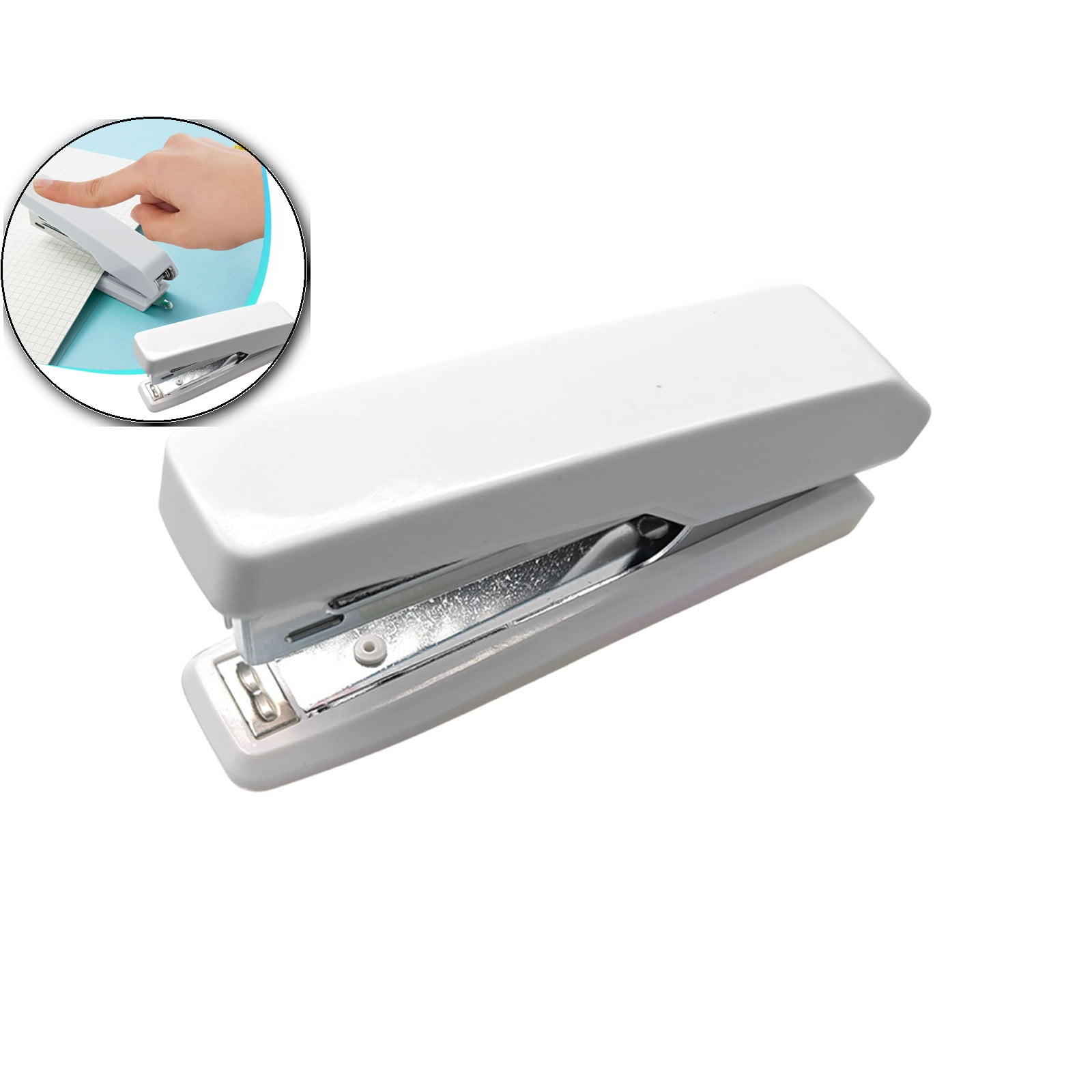 Dvruxg Stapler for Office – Compact Mini Stapler – Holds 15 Sheets ...