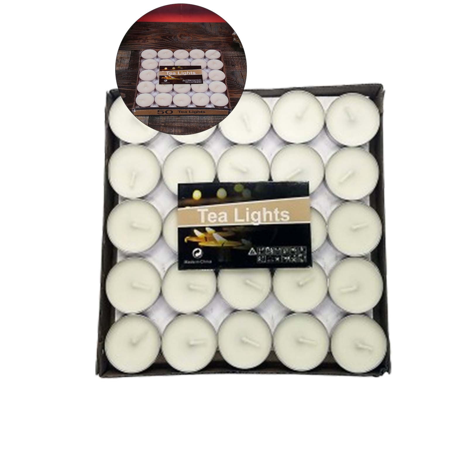 Dvruxg Tea Lights Candles - 50 Pack Tealights Candle Scented Tea Small ...