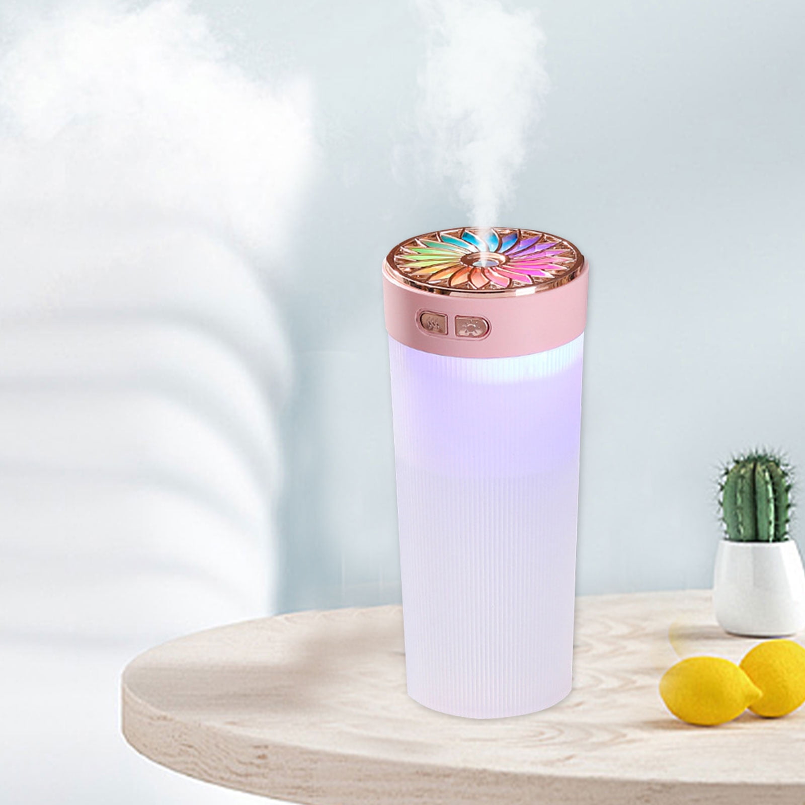 Dvruxg USB Car Humidifier with Colorful Lights - Portable Gas Hydrating ...