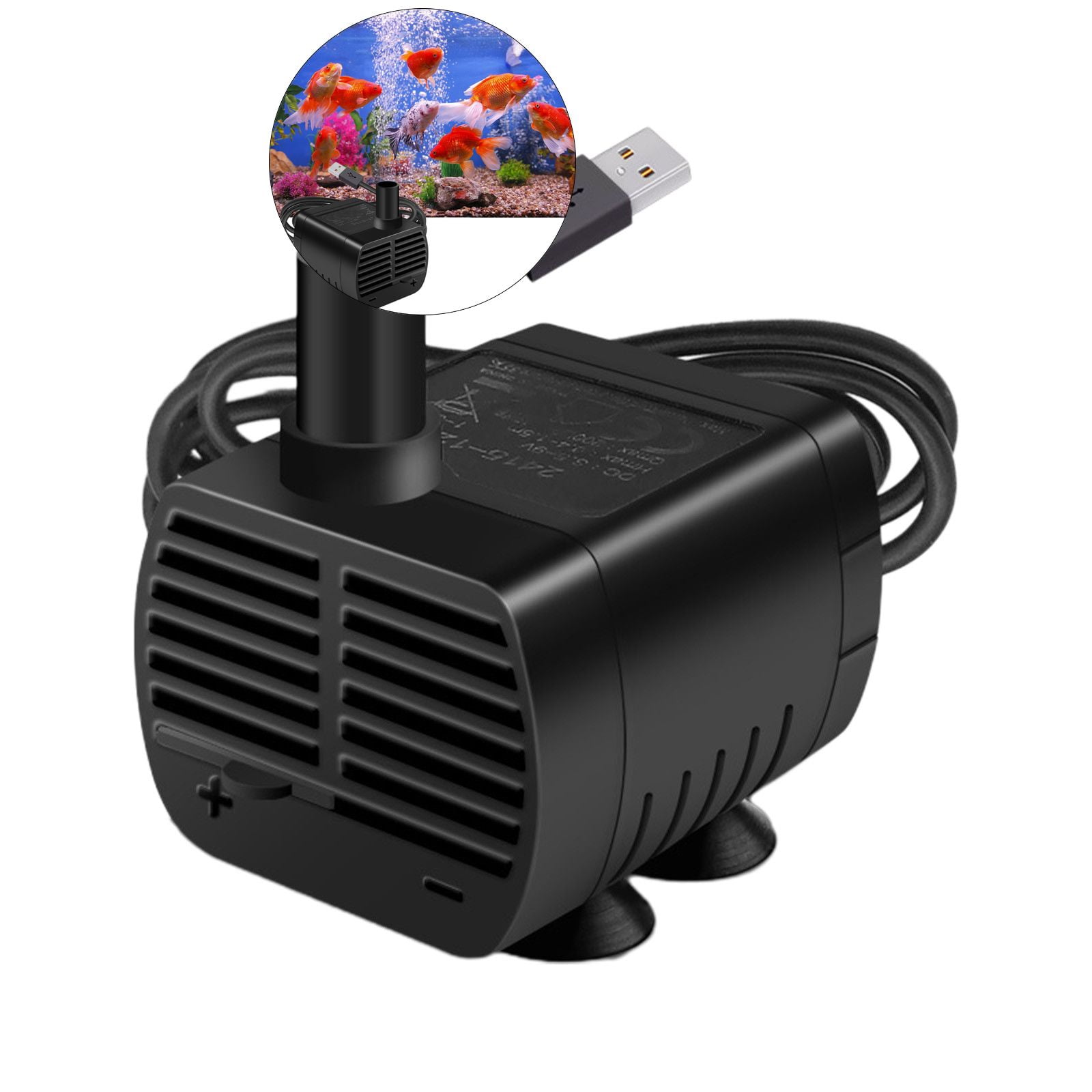 Dvruxg USB-Powered Mini Submersible Water Pump - High Lift for ...