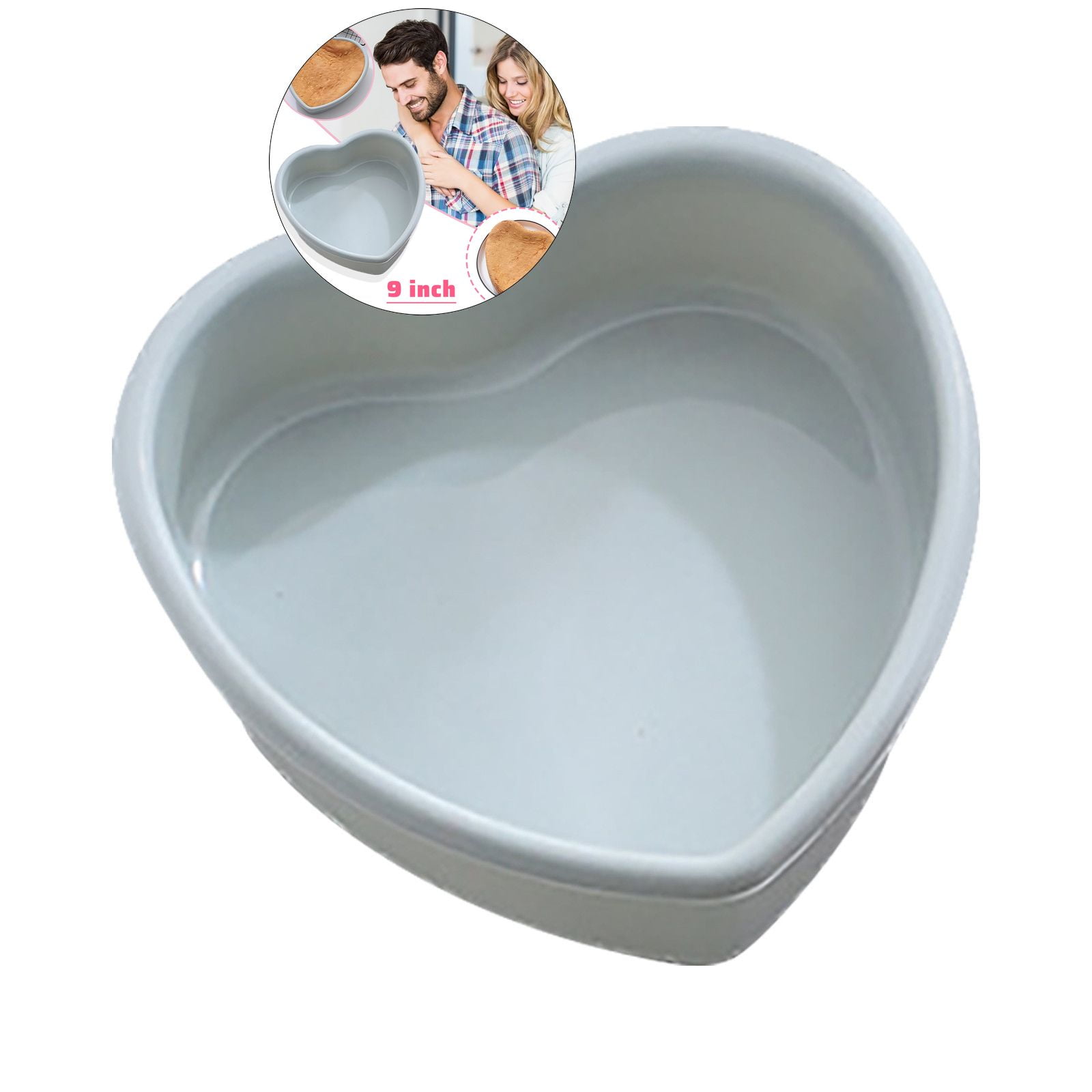 Dvruxg Valentine's Day Heart Shaped Cake Pans Silicone Mini Heart Cake ...