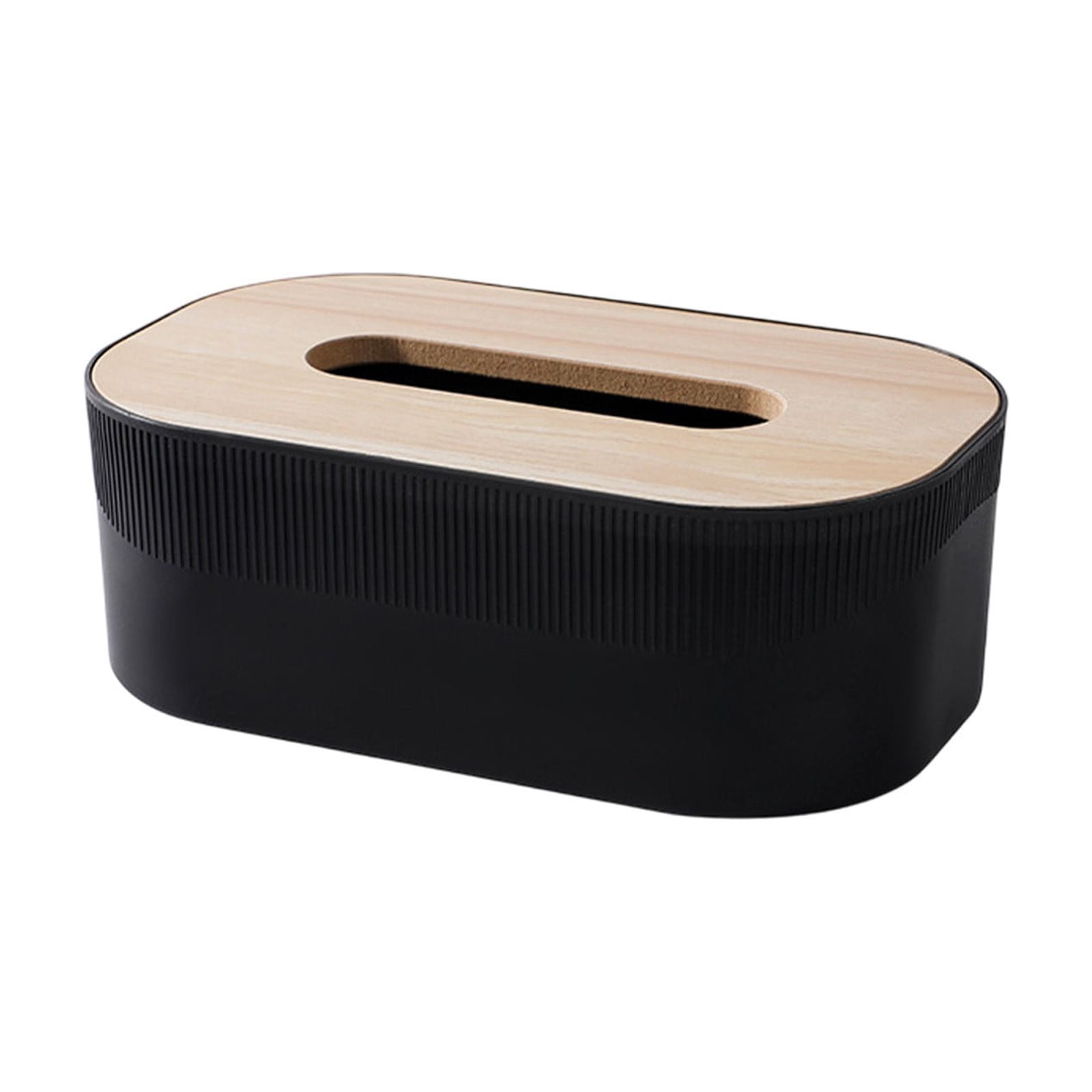 Dvruxg Wood Tissue Box Cover for Facial Tissues, Wooden Cover Plastic ...