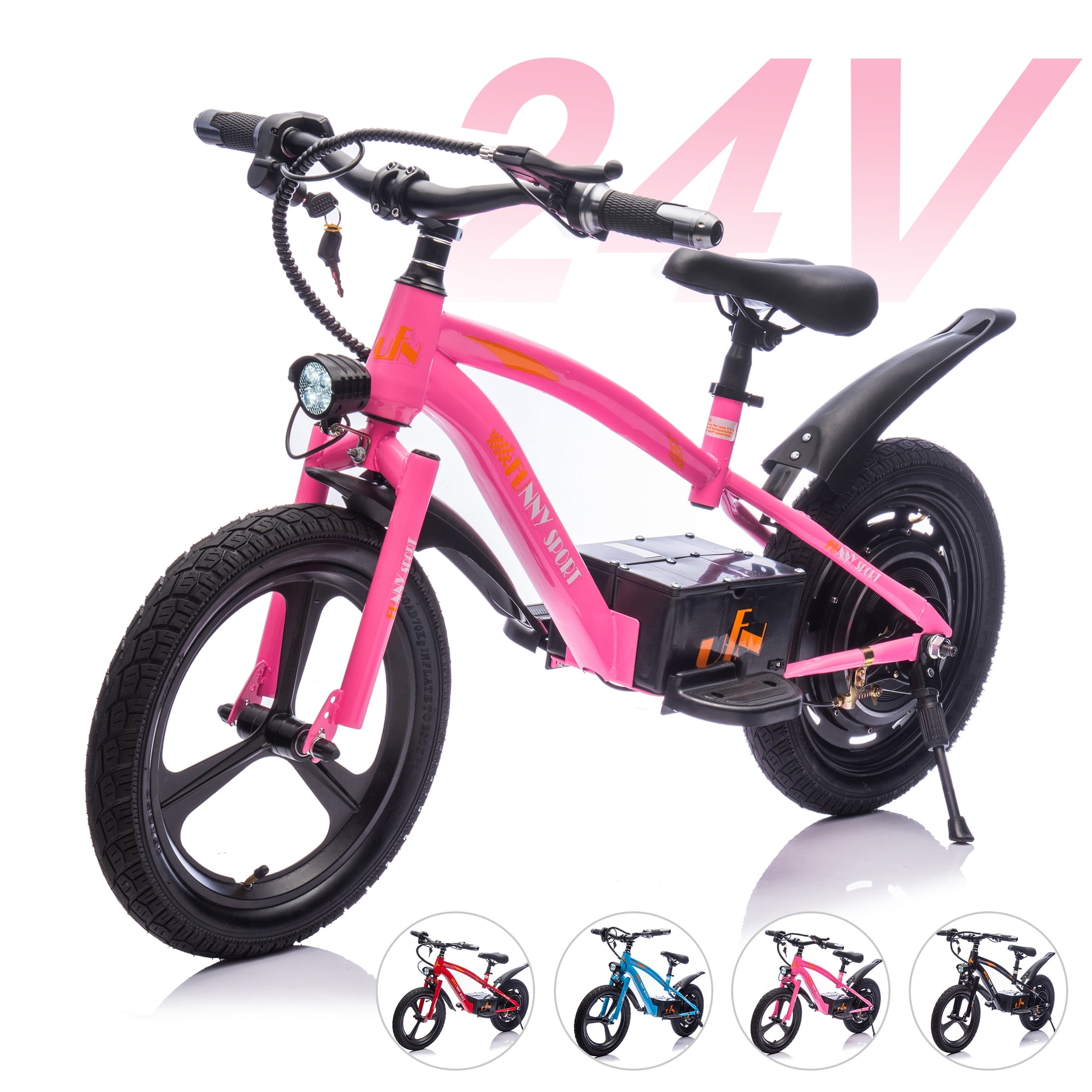 Dvsripa 24V Kids Electric Dirt Bike,Ride on Mini Bike,300W Super Power ...