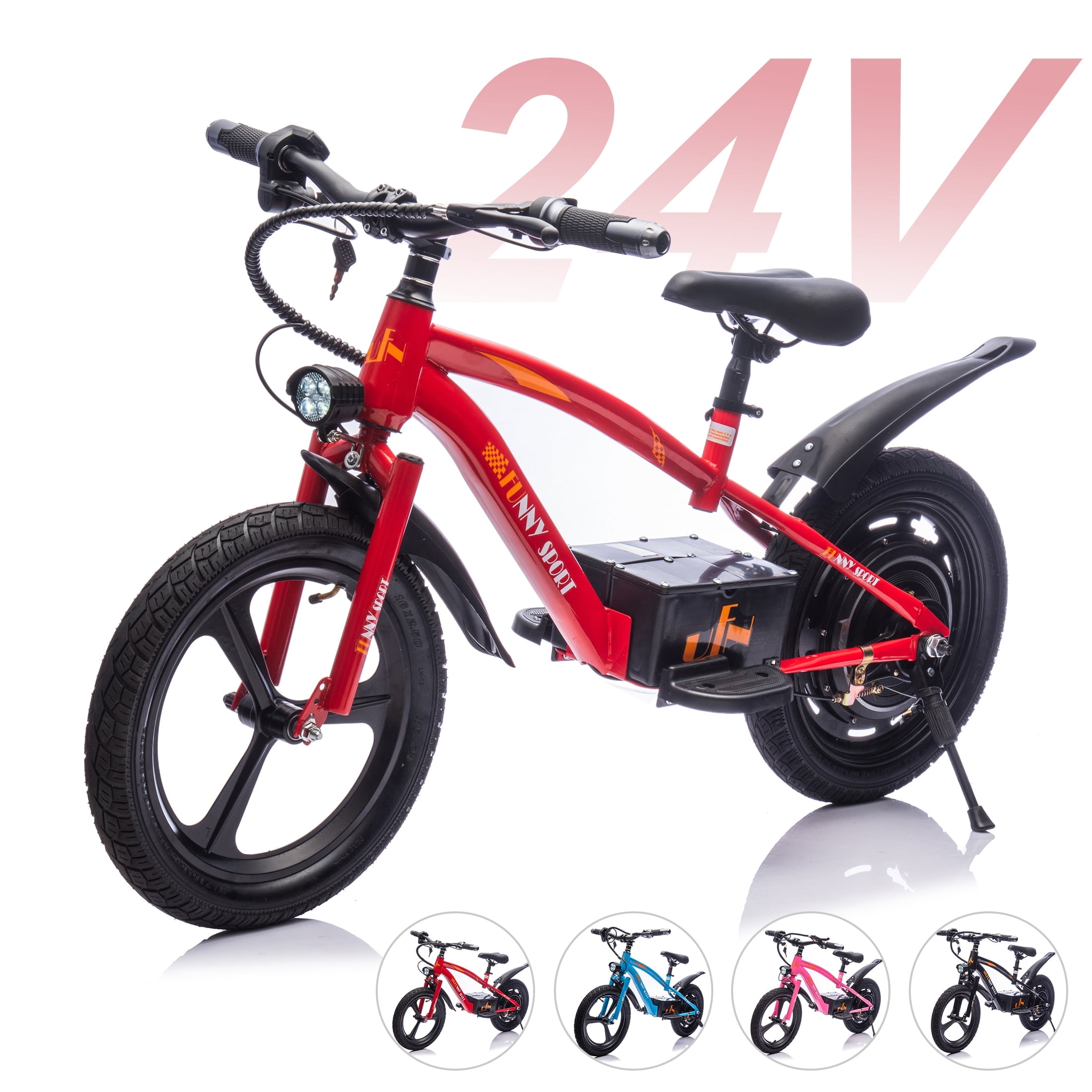 Dvsripa 24V Kids Electric Dirt Bike,Ride on Mini Bike,300W Super Power ...