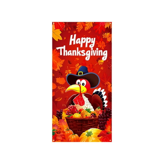 Dvumao Christmas Decorations, 35 X 71 Thanksgiving Day Door ...