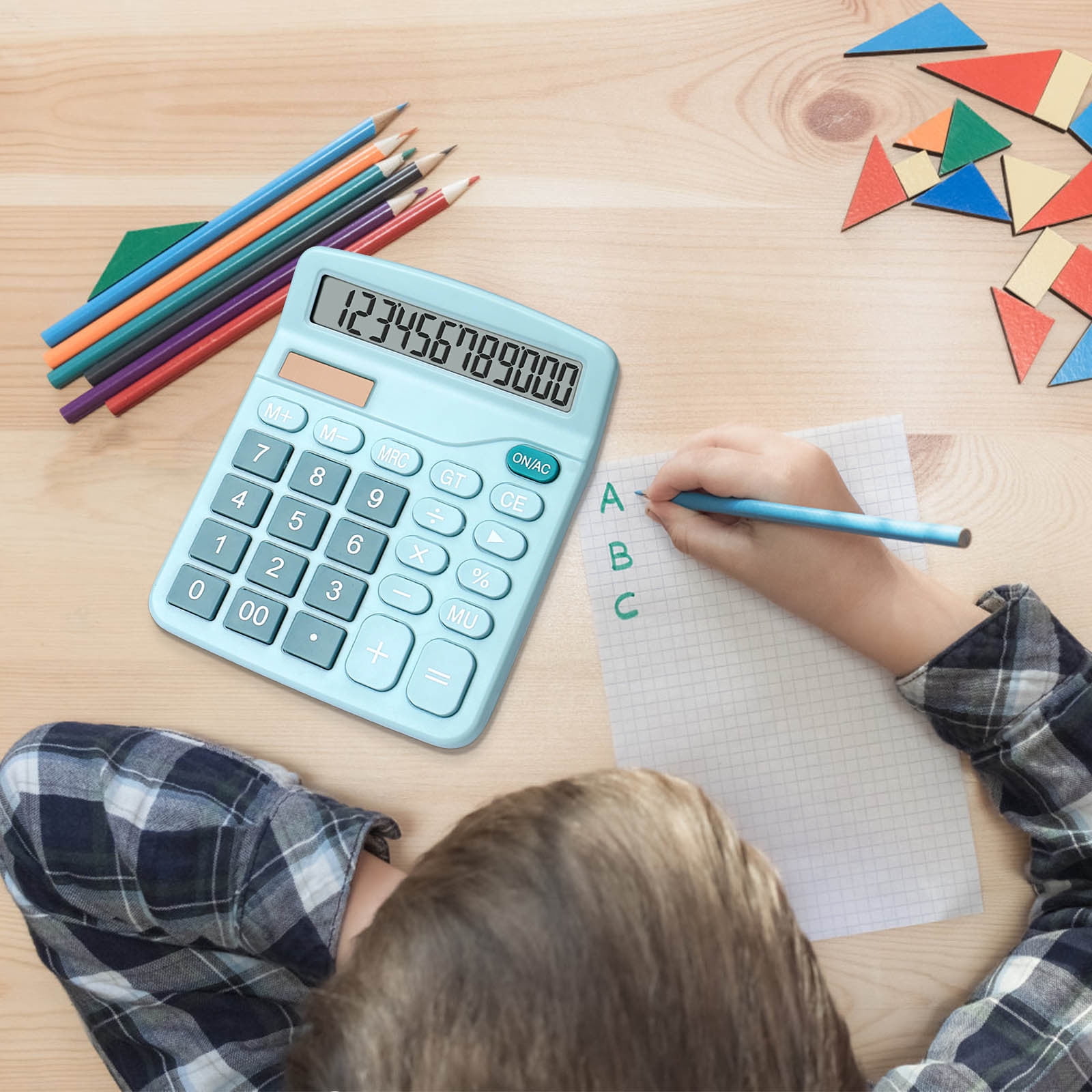 Dvumao Classroom Supplies, Basic Standard Calculators Mini Digital ...