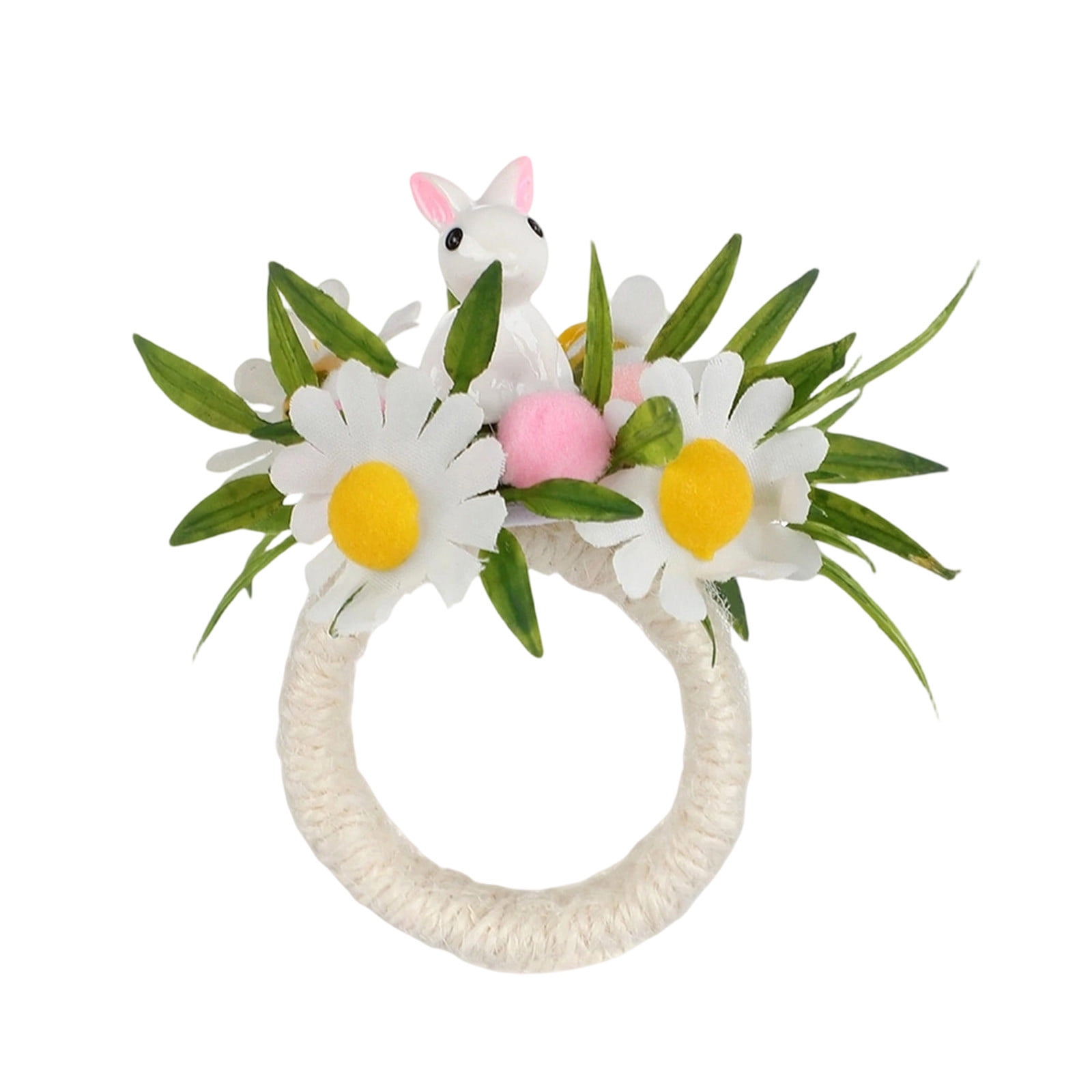 Dvumao Easter Napkin Rings, Easter Party Centerpiece Napkin Holder ...