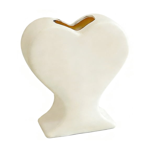 Dvumao Home Decor, 1.2L Heart Shaped Vase Decorative Ornament, Man ...