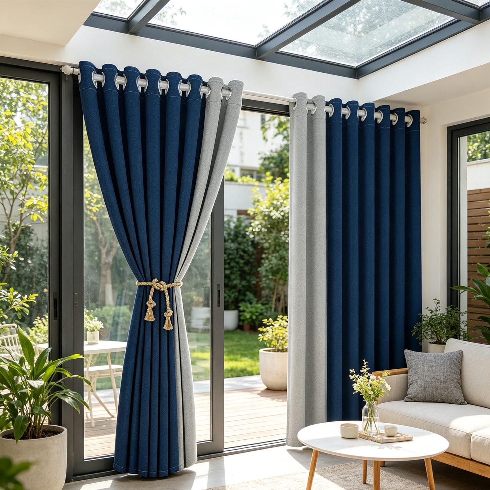 Dvumao Home Decor, Outdoor Curtains For Garden Sunrooms Fade Proof ...