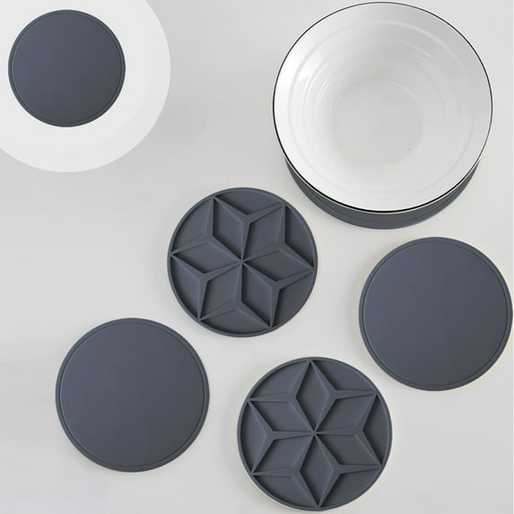 Dvumao Kitchen Accessories, Grade Round Silica Gel Placemat Thick ...