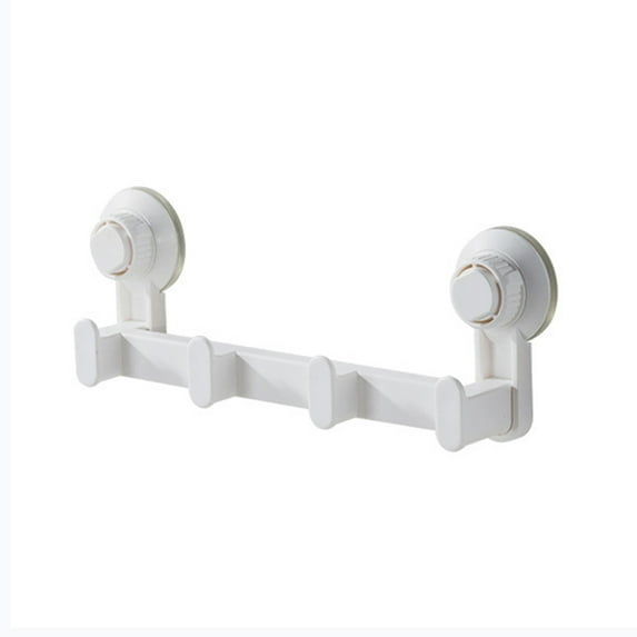 Dvumao Kitchen Supplies, Vacuum Suction Cup With Rows Of Hooks Bathroom ...