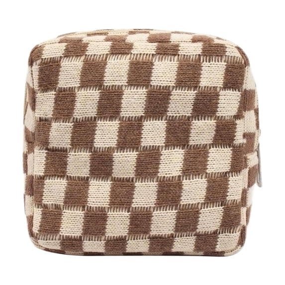 Dvumao Organizers and Storage, Knit Coin Purse Checkerboard Portable ...