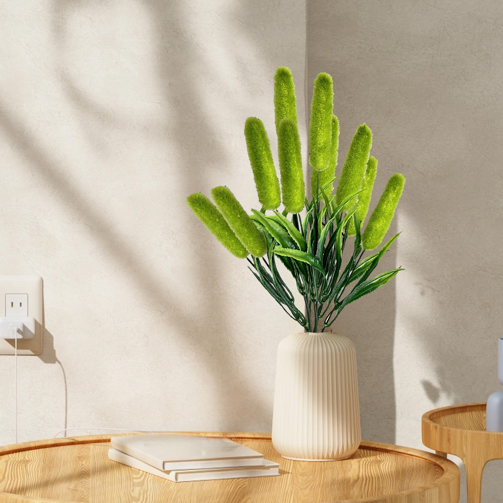 Dvumao Room Decor, 5 Head Flocking Simulation Dog Tail Grass Shopping ...