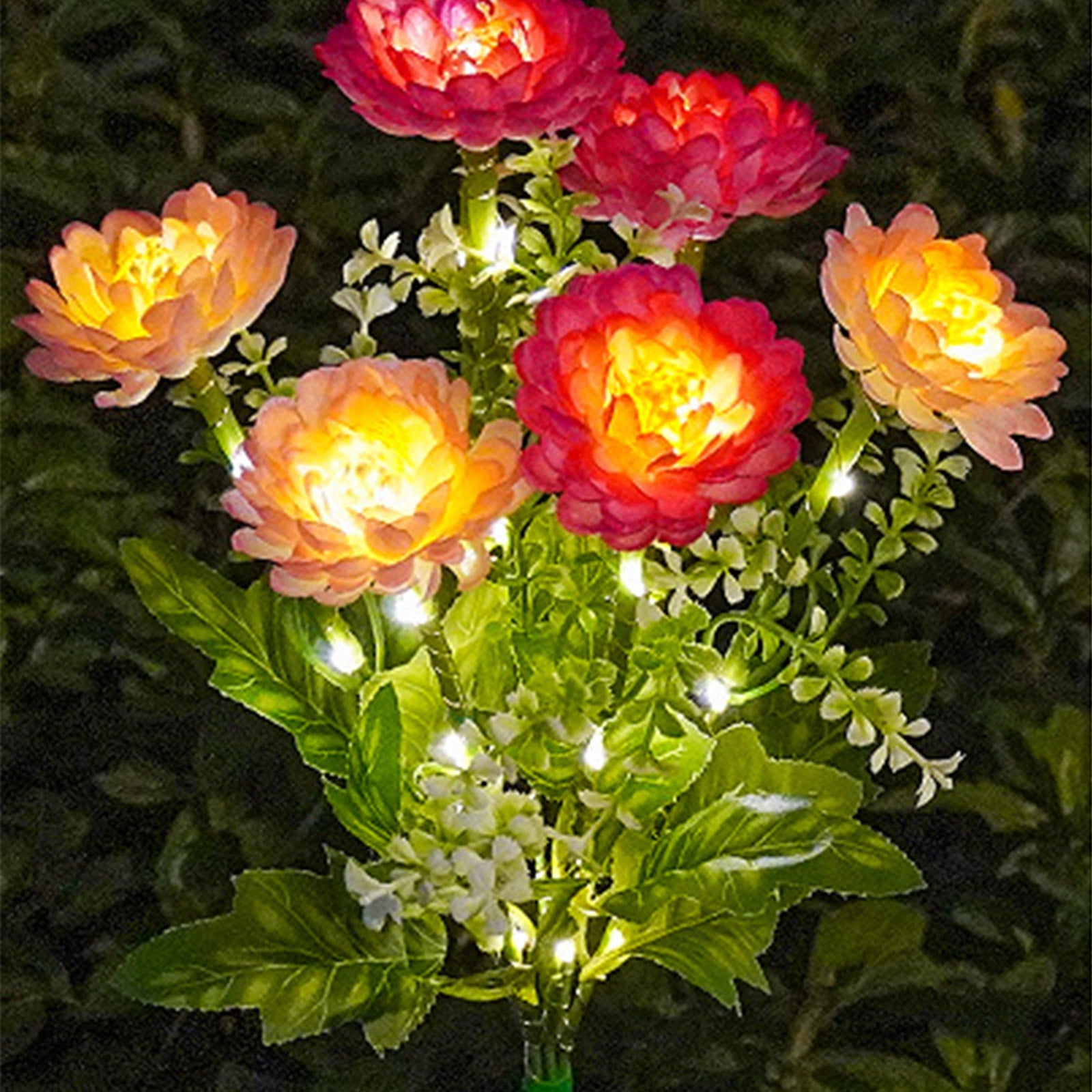 Dvumao Room Decor, Solar-powered Lotu-s Flower Lights Outdoor Garden ...