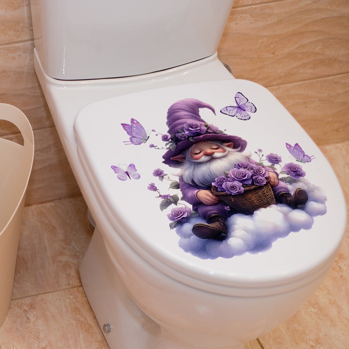 "Dwarf Dream Toilet Wall Decal - Self-Adhesive Peel & Stick Mural ...