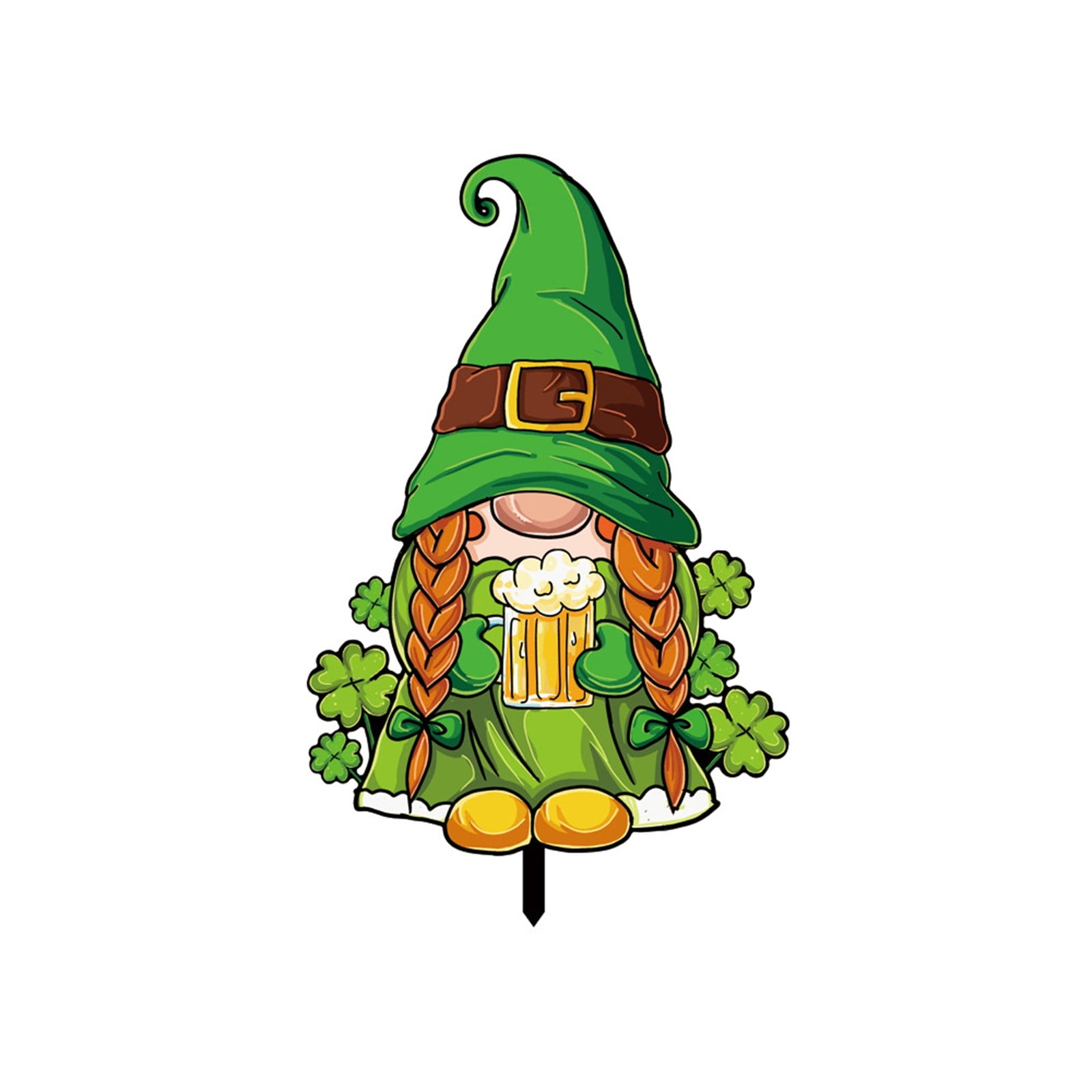 Dwarf Hat Four Leaf Acrylic Garden Ground Insert Garden Outdoor ...