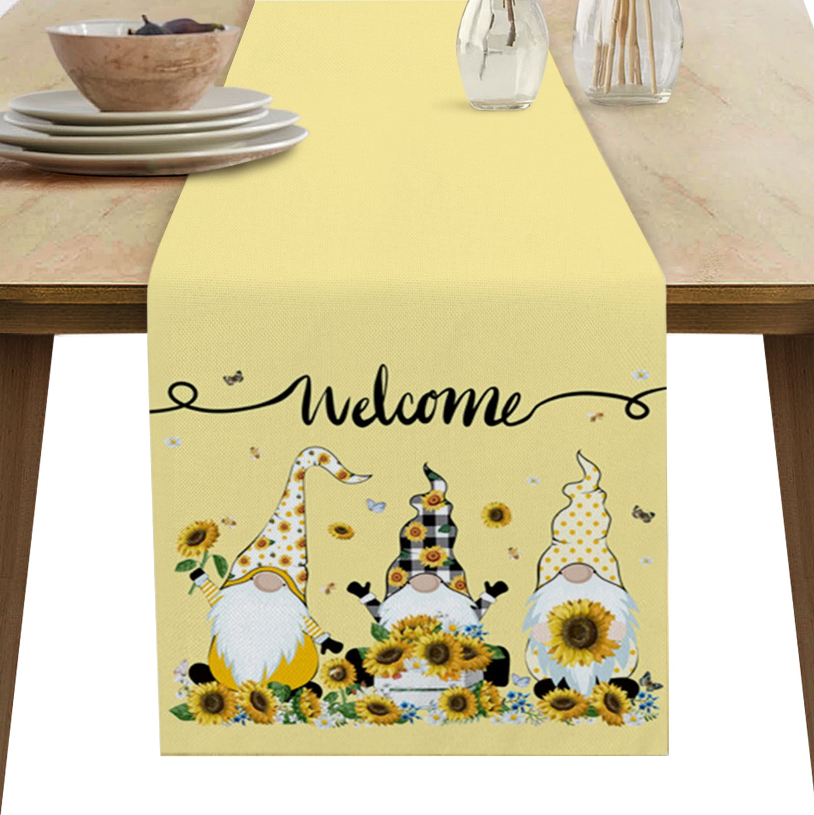 Dwarf Marble Wood Grain Table Runner Home Dining Table r Placemat Hotel ...