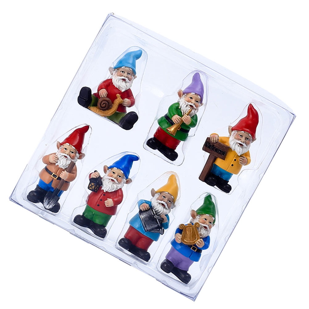 Dwarf Ornaments Resin Crafts Decor Miniature Gardening Gnomes Mini ...