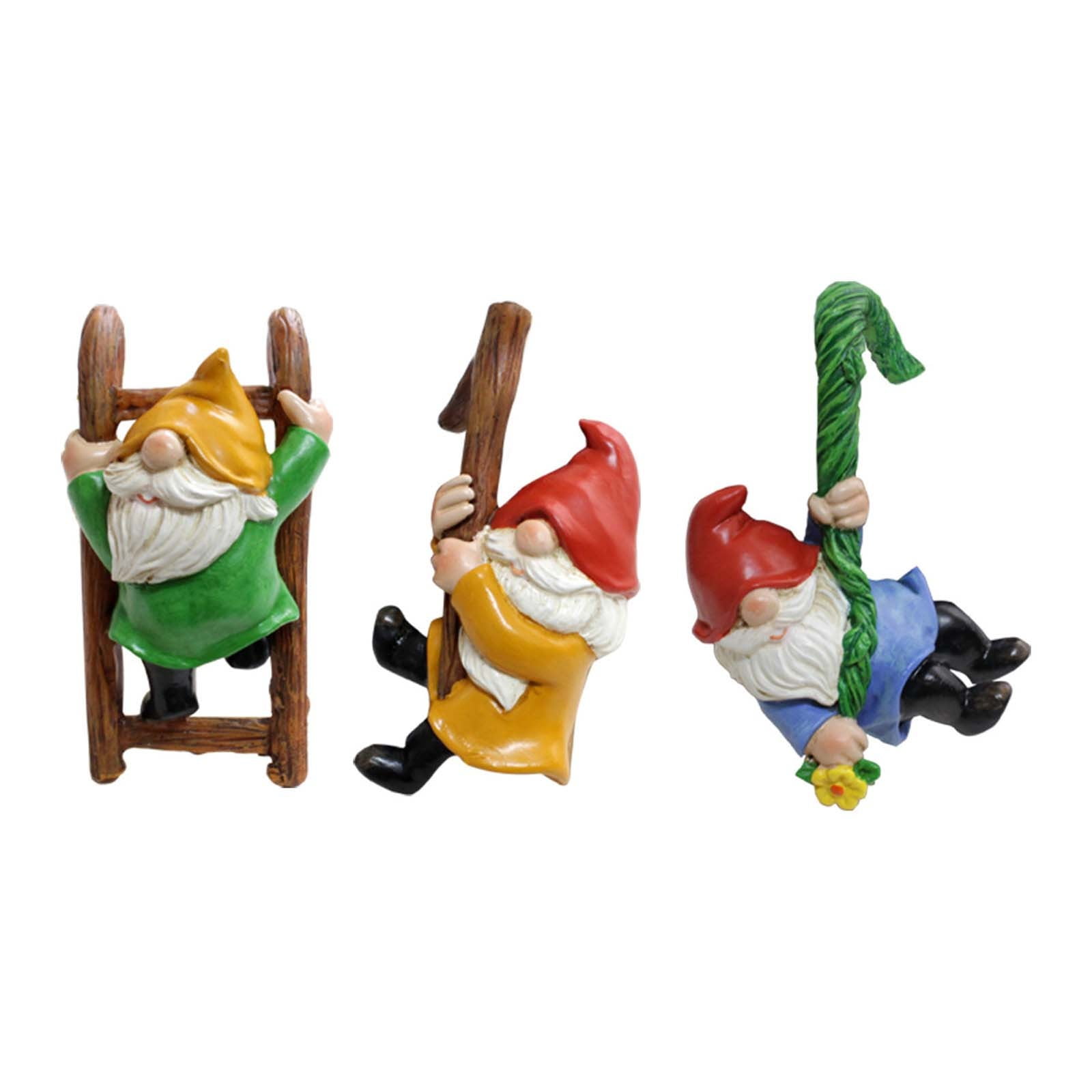 Dwarf Set with Three Climbing Ladders, Garden Hanging Decoration for ...