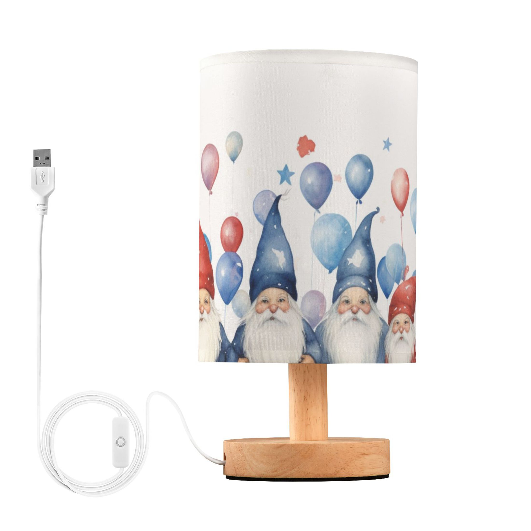 Dwarfs Balloon Star Bedside Desk Lamp LED Table Nightstand Lamps Warm ...