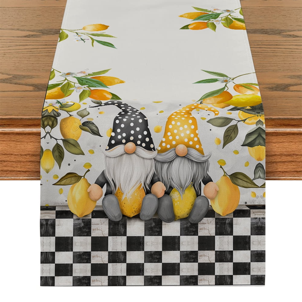 Dwarfs Dining Table Runner for Party Lemons Table ration and ...