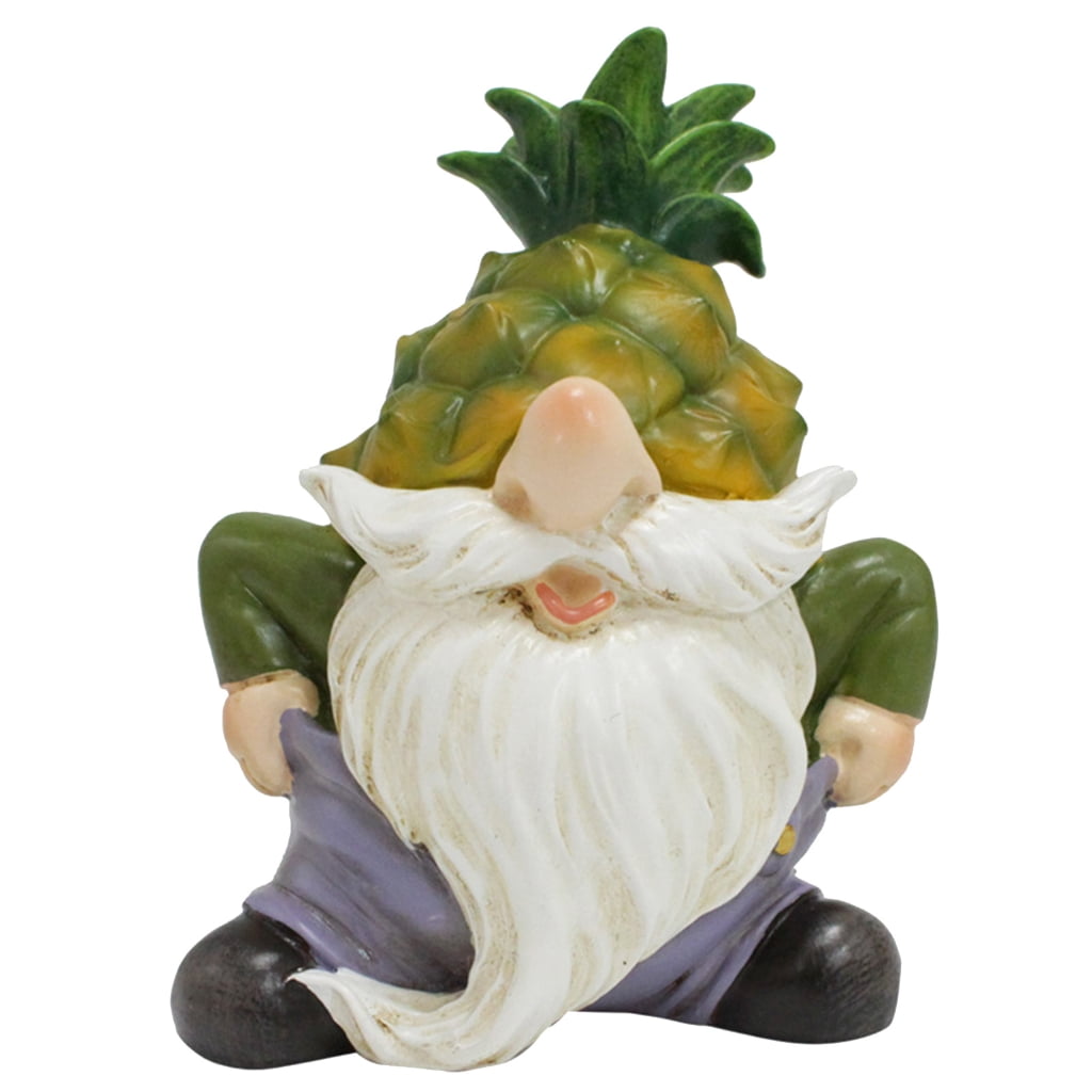 Dwarfs Figurine Fruit Gnomes Ornament Resins Pineapples Dwarfs Statues ...