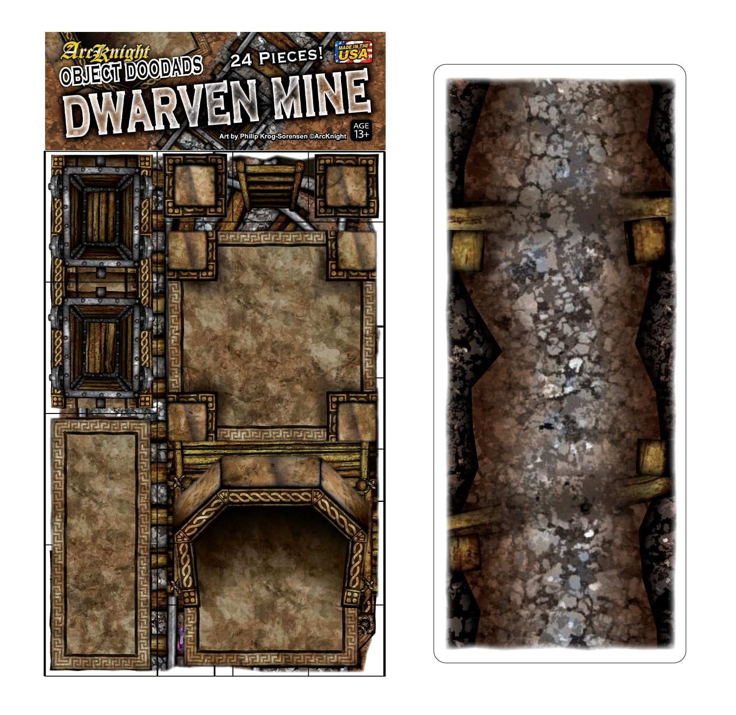 Dwarven Mine - 24pc Double-Sided Mine & Terrain Pieces for Starters ...