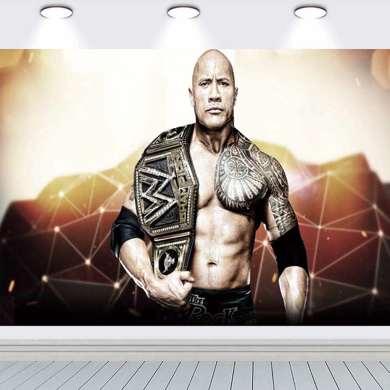 Dwayne Johnson Poster Backdrop Banner Party Supplies Birthday ...