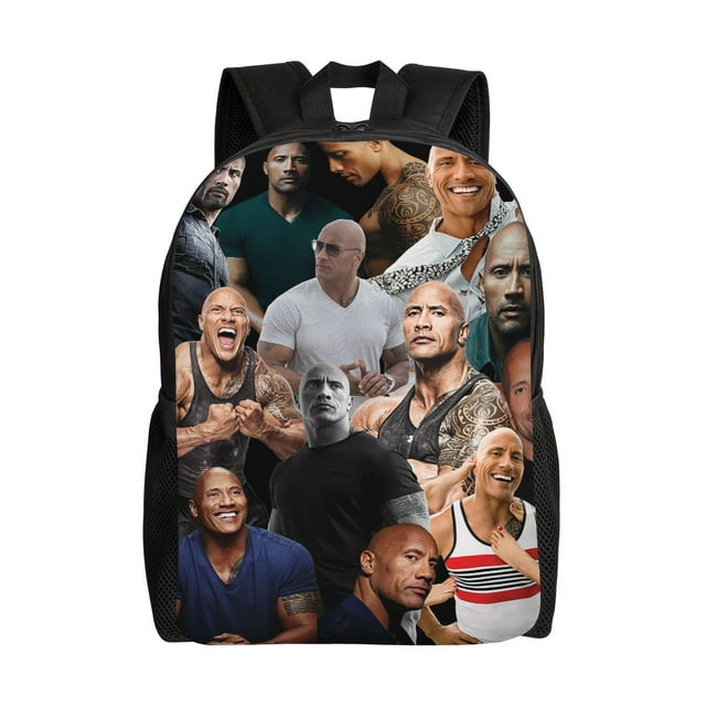 Dwayne Johnson The Rock Backpack 16in Shoulders Daypack Computer Bag ...