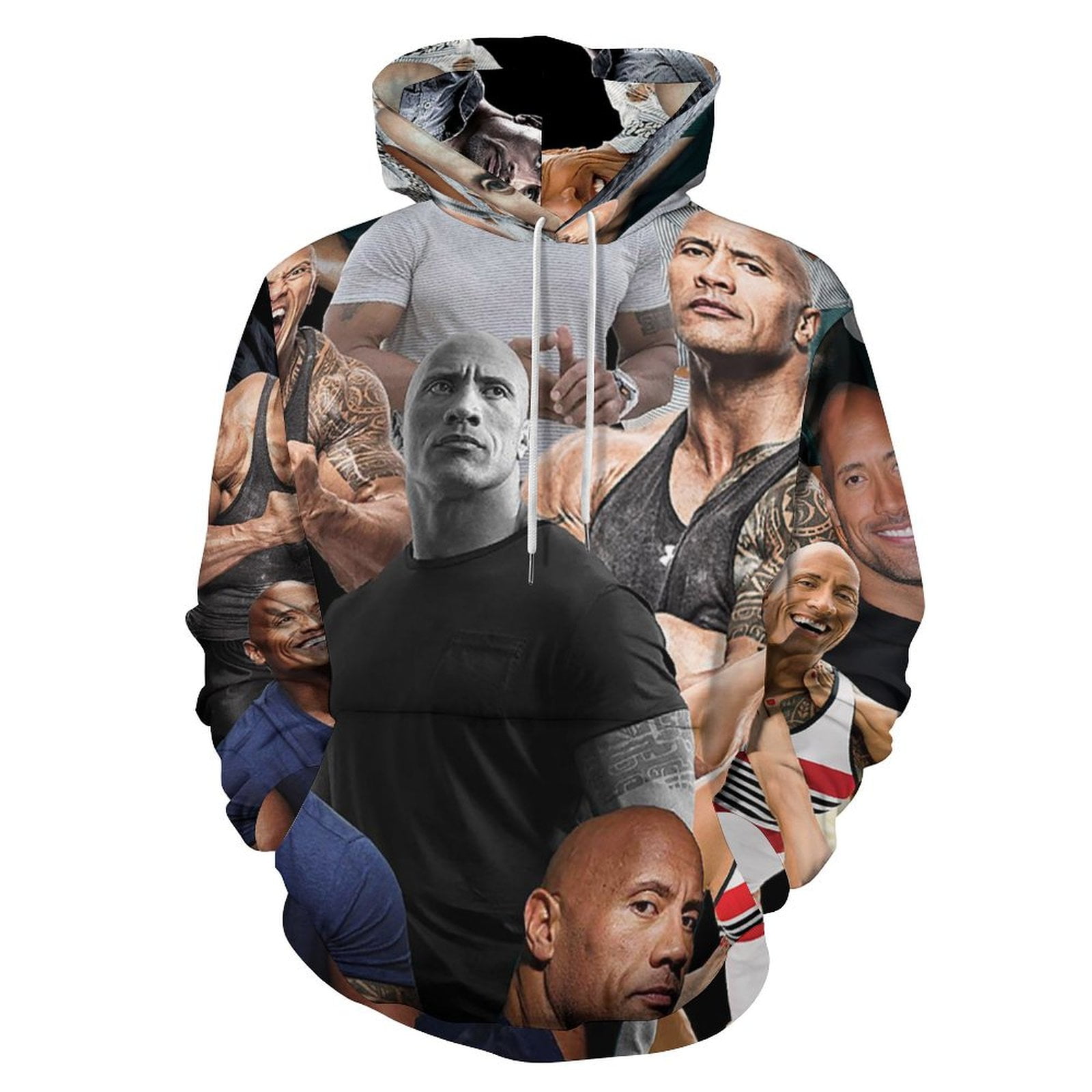 Dwayne Johnson The Rock Hoodie Adult Sweater XL - Walmart.com
