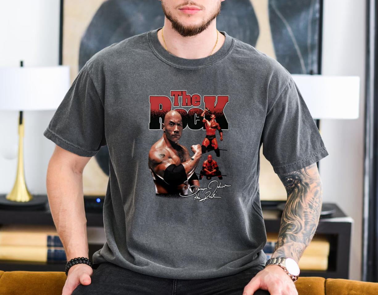 Dwayne Johnson The Rock Movie Star Motivator Fan Comfort Color T-Shirt ...