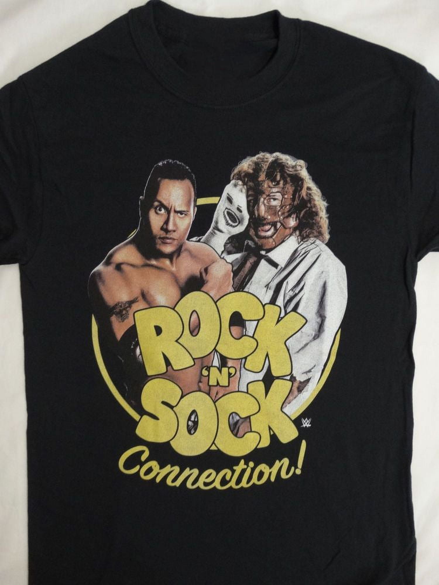 Dwayne Mick Foley Rock N Sock Men T-shirt Black Tee All Sizes XX452 ...